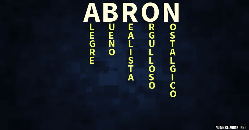 Qué significa abron