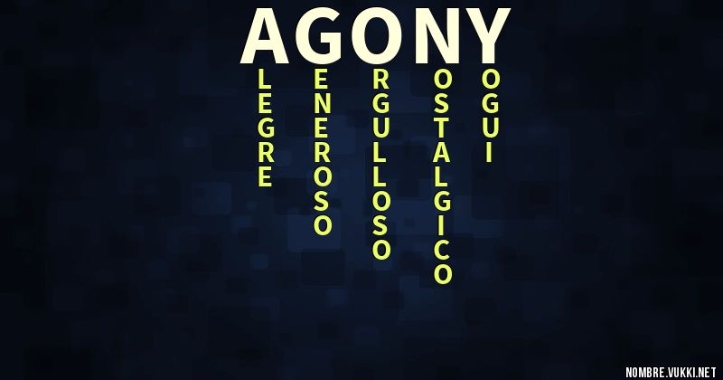 Qué significa agony