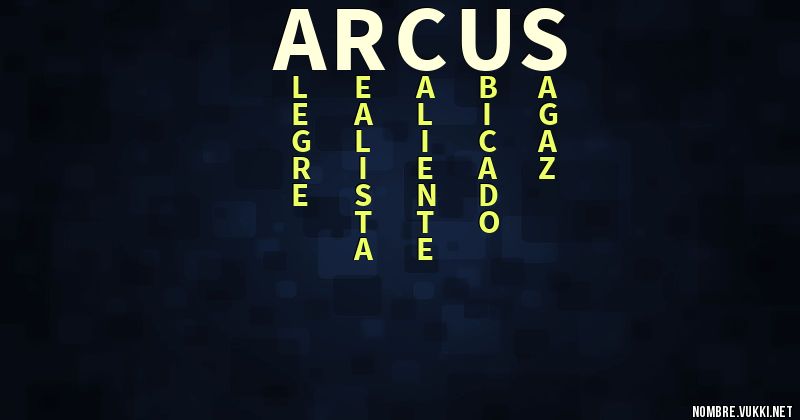 Qué significa arcus
