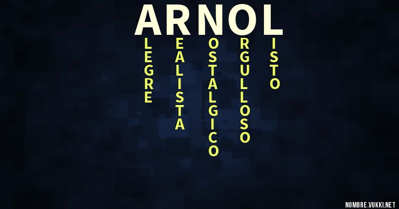 Qué significa arnol