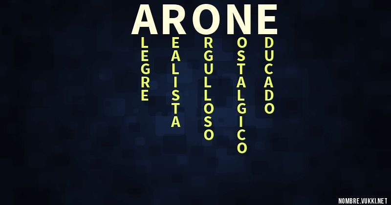 Qué significa arone