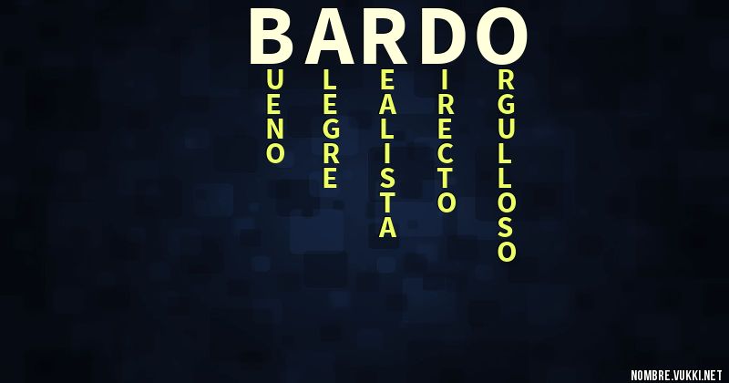 Qué significa bardo