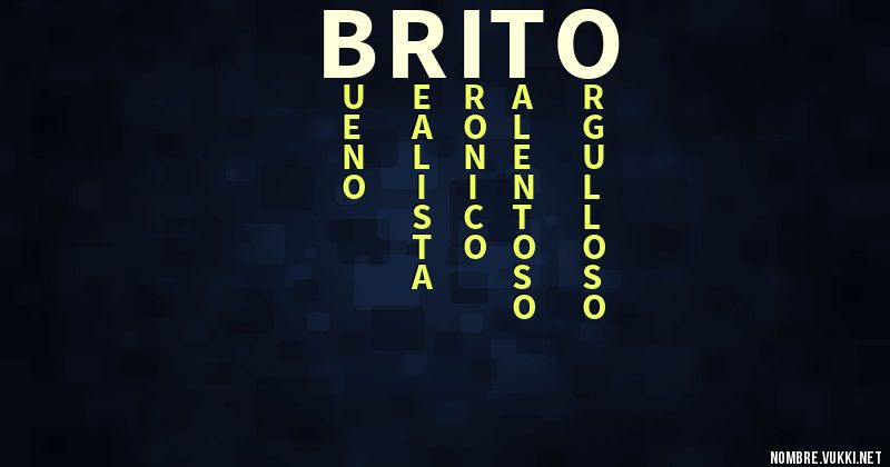 Qué significa brito