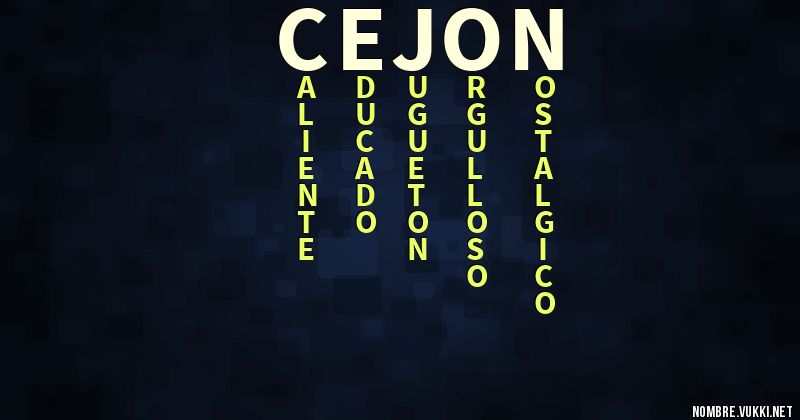 Qué significa cejon