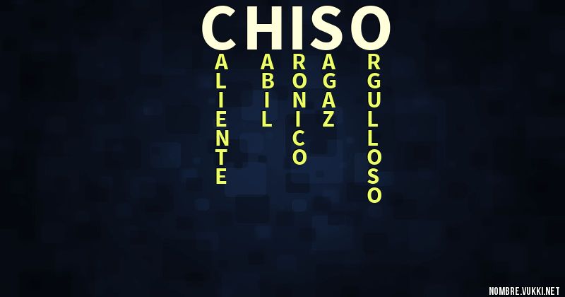 Qué significa chiso