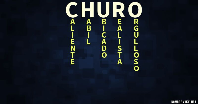 Qué significa churo