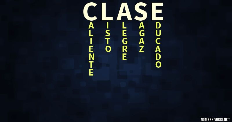 Qué significa clase