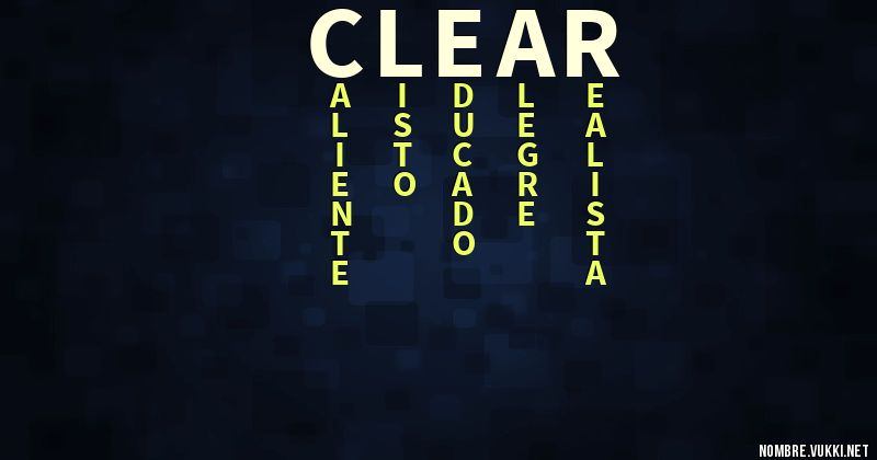 Qué significa clear