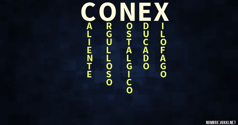 Qué significa conex
