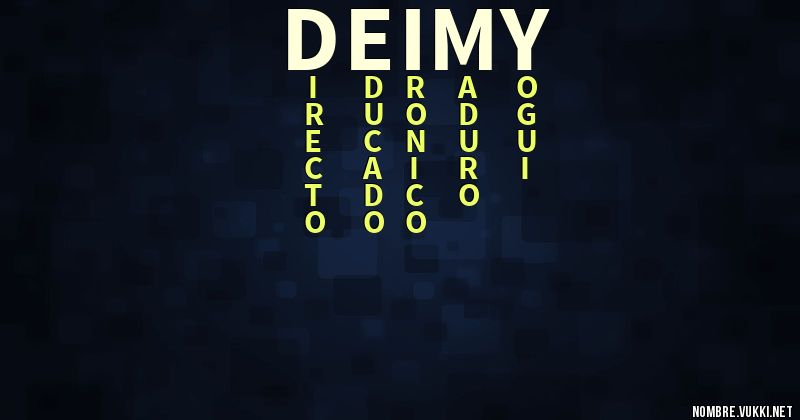 Qué significa deimy