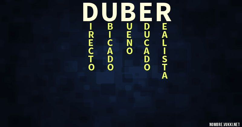 Qué significa duber