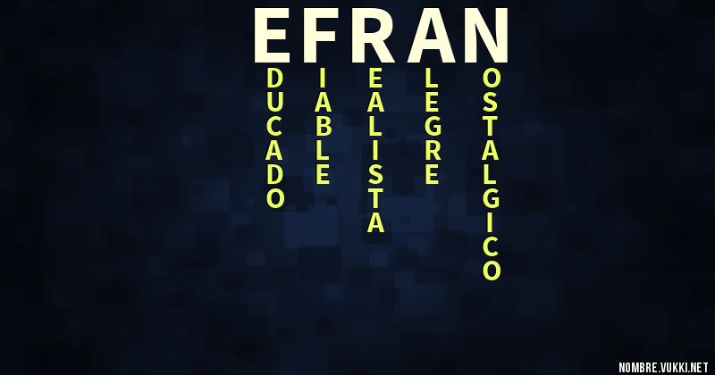 Qué significa efran