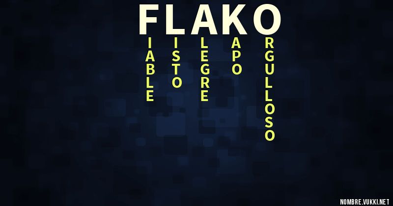 Qué significa flako