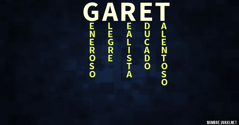 Qué significa garet