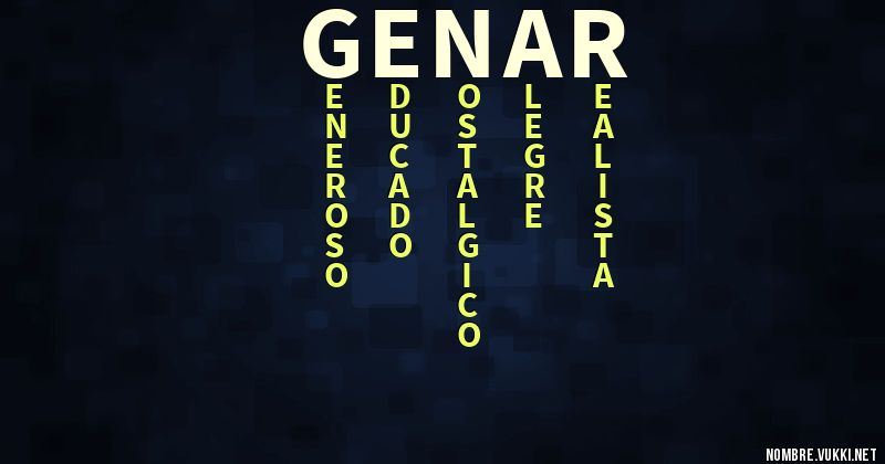 Qué significa genar