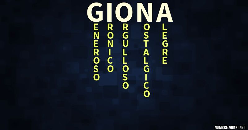 Qué significa giona