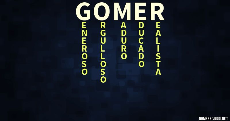Qué significa gomer