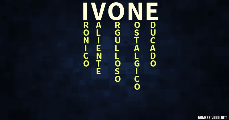 Qué significa ivone