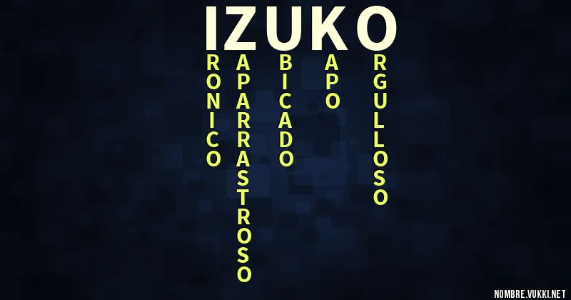 Qué significa izuko