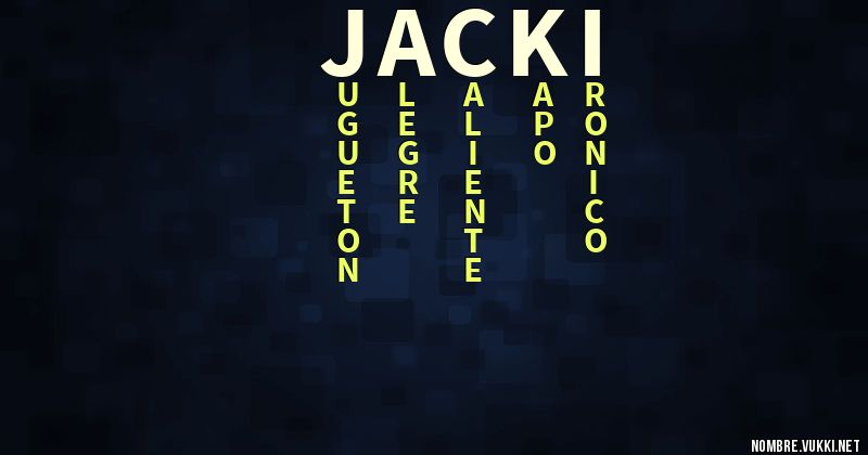 Qué significa jacki