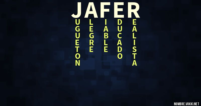 Qué significa jafer