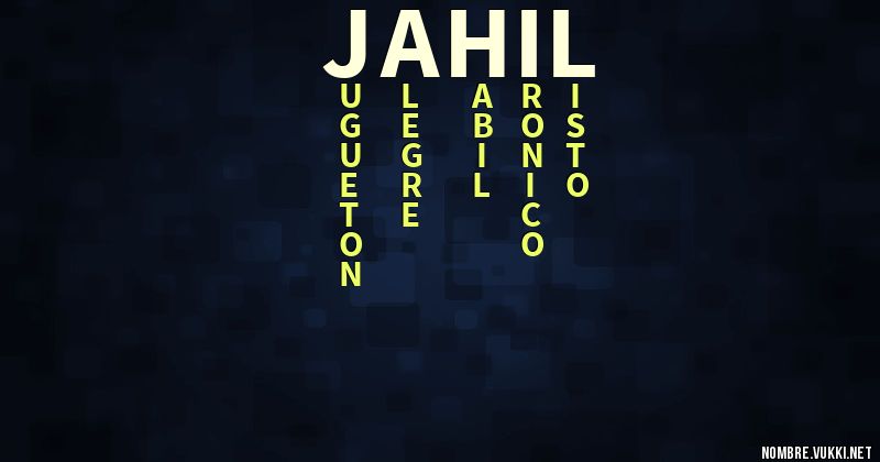 Qué significa jahil