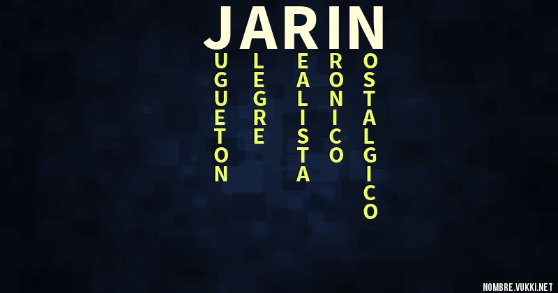 Qué significa jarin