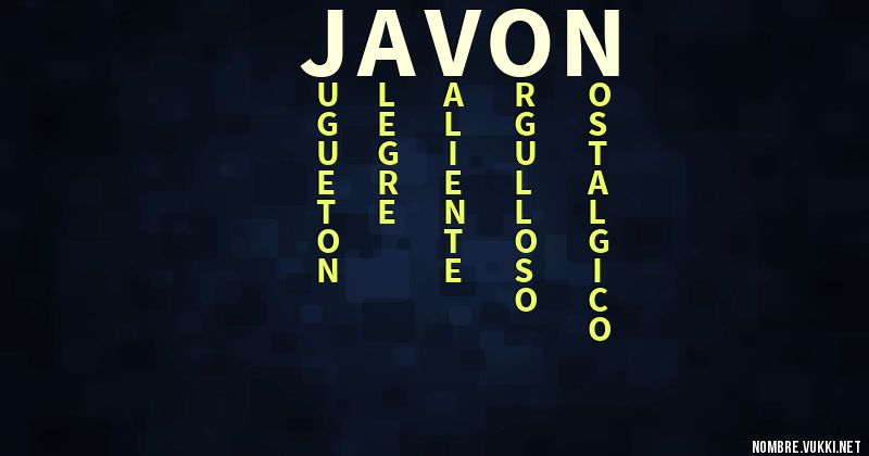 Qué significa javon
