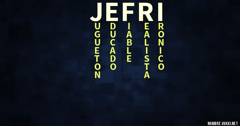 Qué significa jefri
