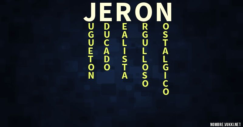 Qué significa jeron