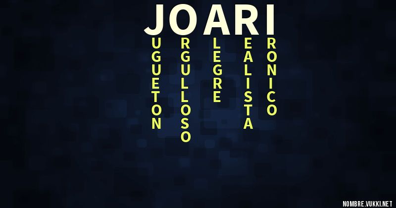 Qué significa joari