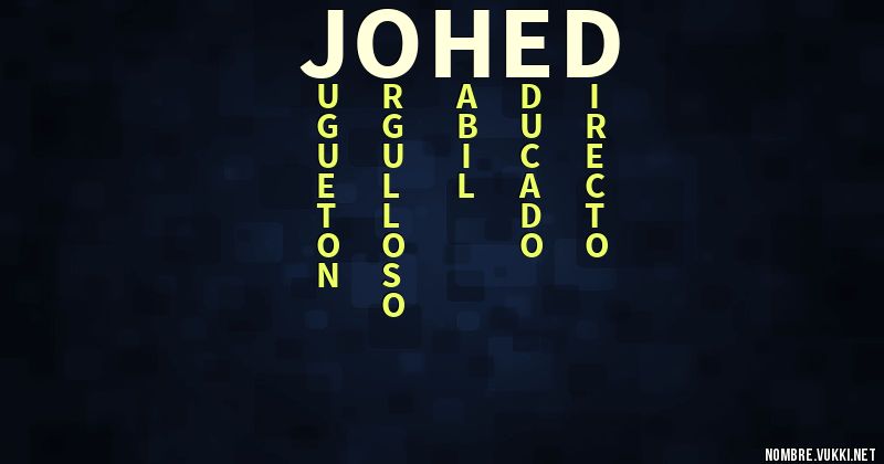 Qué significa johed