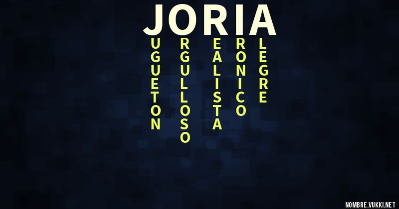 Qué significa joria