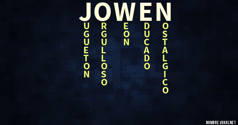 Qué significa jowen