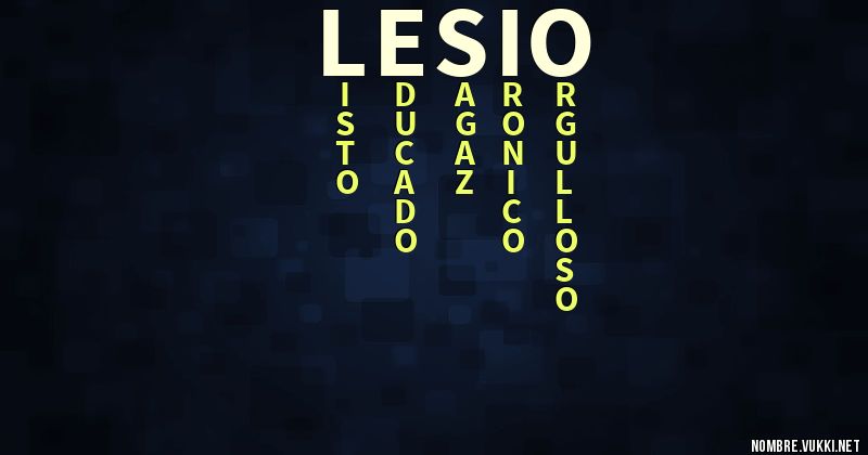 Qué significa lesio