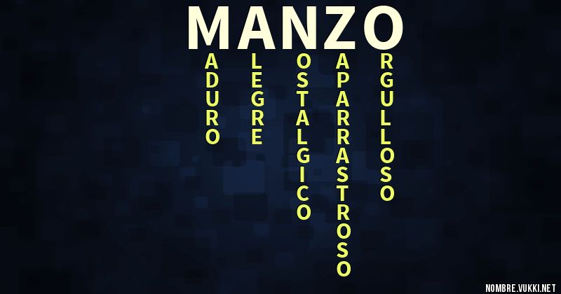 Qué significa manzo