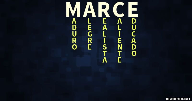 Qué significa marce