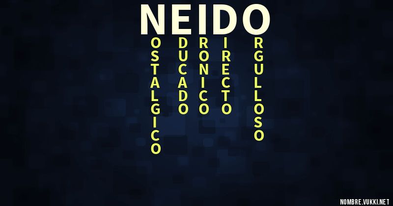 Qué significa neido