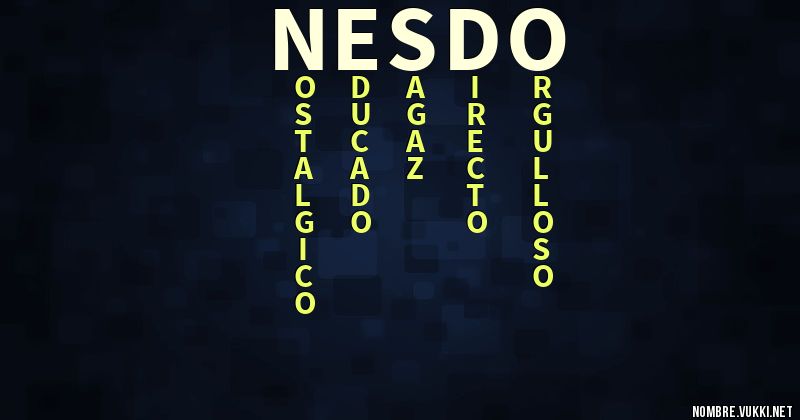 Qué significa nesdo