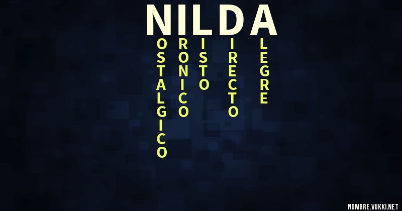 Qué significa nilda