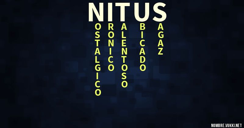 Qué significa nitus