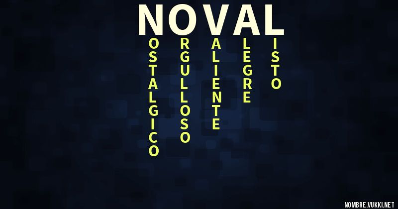 Qué significa noval