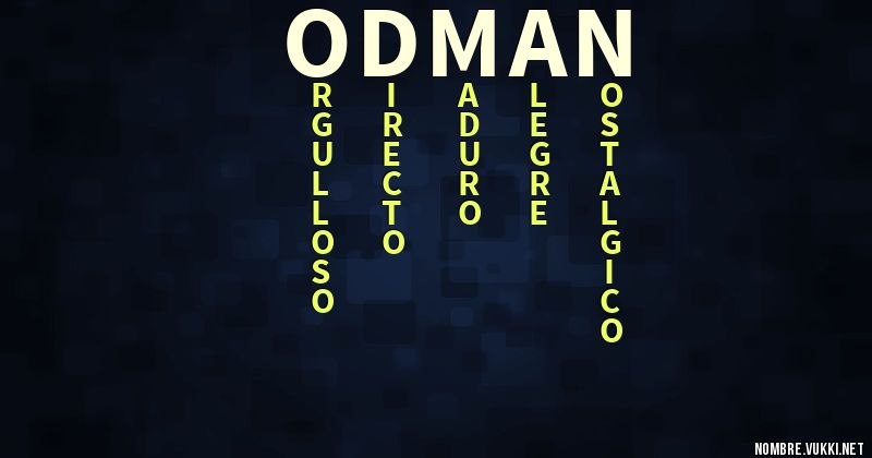 Qué significa odman
