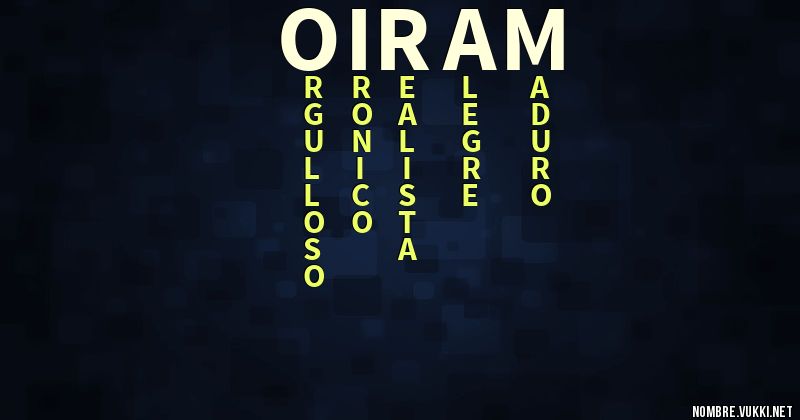 Qué significa oiram