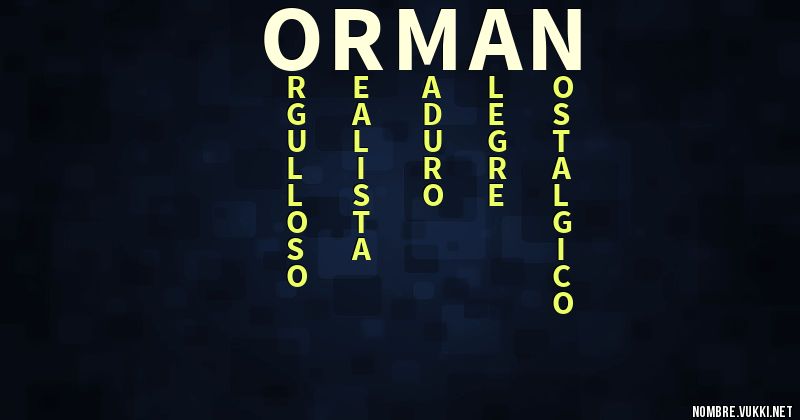 Qué significa orman