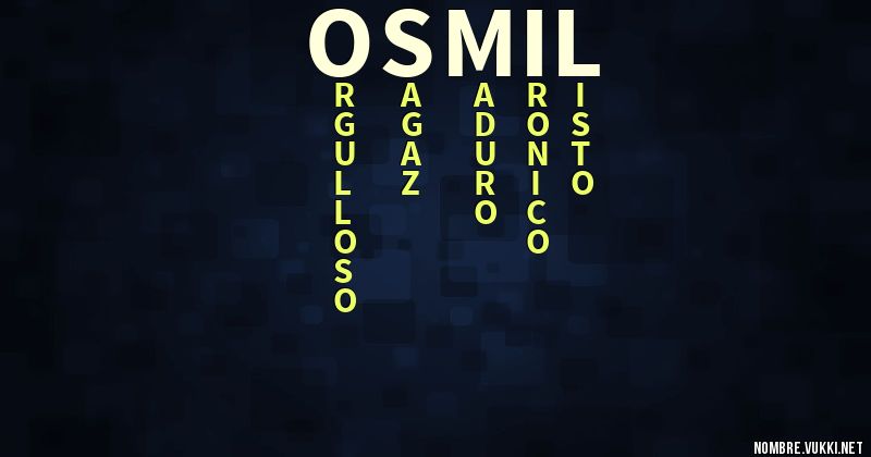 Qué significa osmil