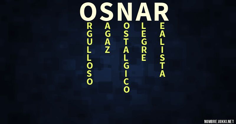 Qué significa osnar