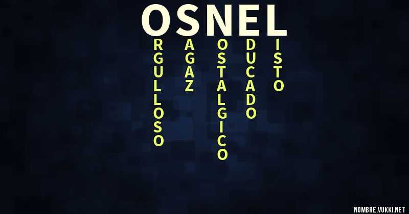 Qué significa osnel