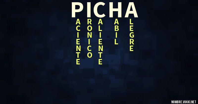 Qué significa picha
