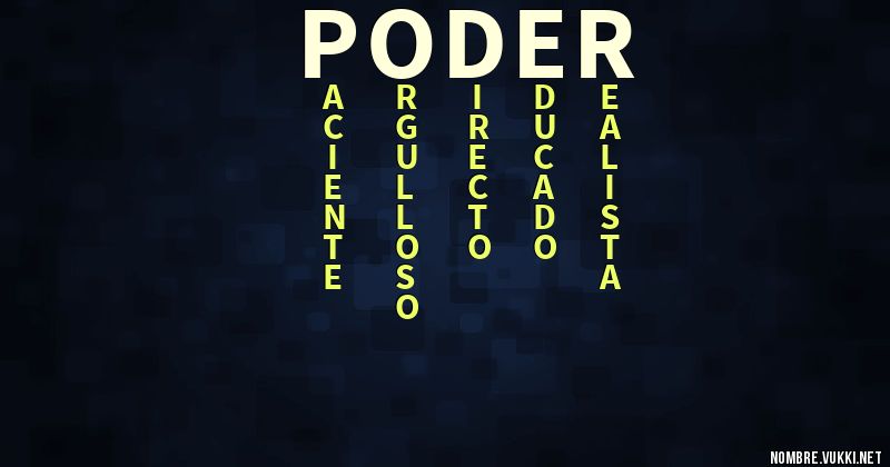 Qué significa poder